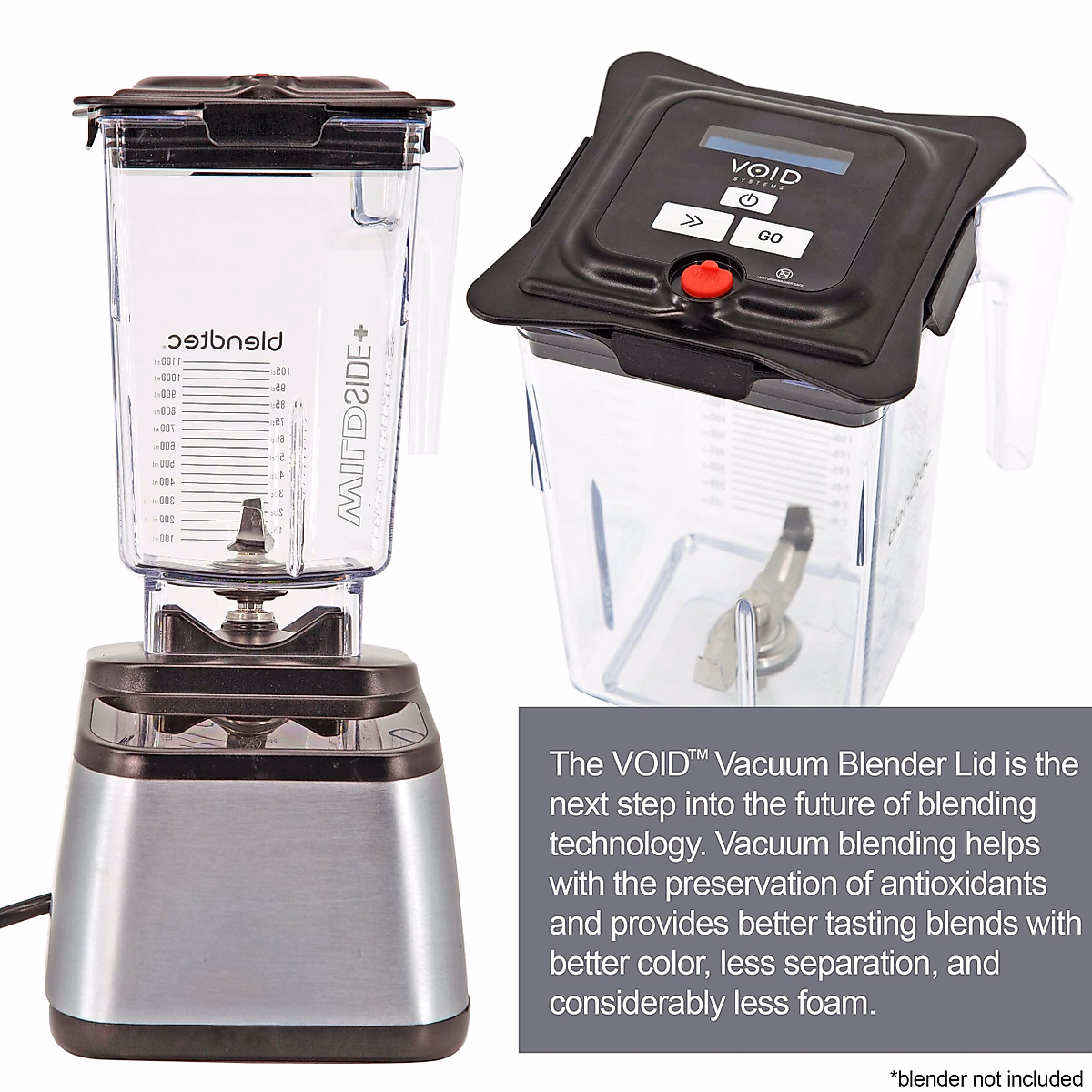 VOID Vacuum Blending Lid System for Blendtec Blenders
