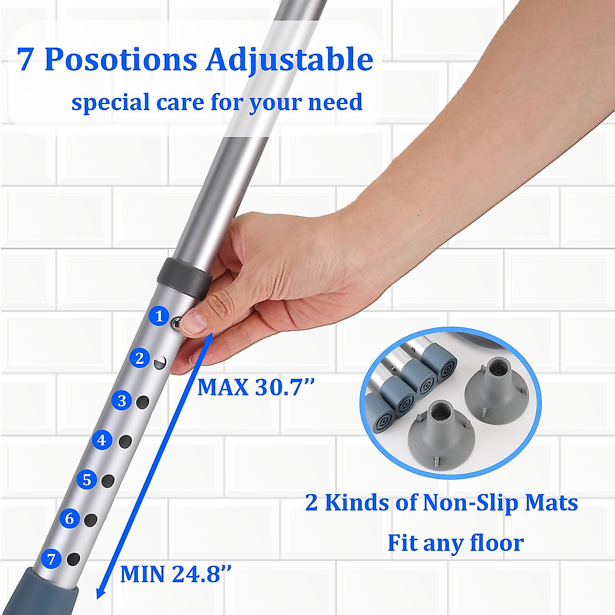 FSA/HSA Eligible Toilet Safety Rail - Adjustable Detachable Medical Toilet Safety Frame for Elderly, Heavy Duty Toilet Handles for Elderly and Handicap Toilet Safety Rails, Toilet Bars Fits Most Toile