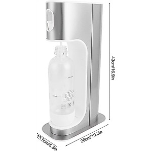 Water Maker Soda Machine-Portable Bubble Soda Water Machine Manual Sparkling Water Drink Maker for Home Commercial Use