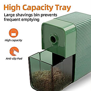 ZMOL Manual Pencil Sharpeners,Handheld Pencil Sharpener for Kids & Large Colored Pencils，Long Point Pencil Sharpener Artist，Jumbo Pencil Sharpeners for School Classroom