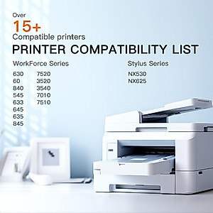 E-Z Ink (TM Remanufactured Ink Cartridge Replacement for Epson 127 T127 to use with NX530 625 WF-3520 WF-3530 WF-3540 WF-7010 WF-7510 7520 545 645 (4 Large Black, 2 Cyan, 2 Magenta, 2 Yellow) 10Pack