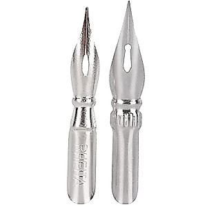 Bewinner Ink Glass Dip Pen Set, Wooden Calligraphy Ink Pen, 8-Color Ink Pen Gift Box Packaging with Replaceable Nib