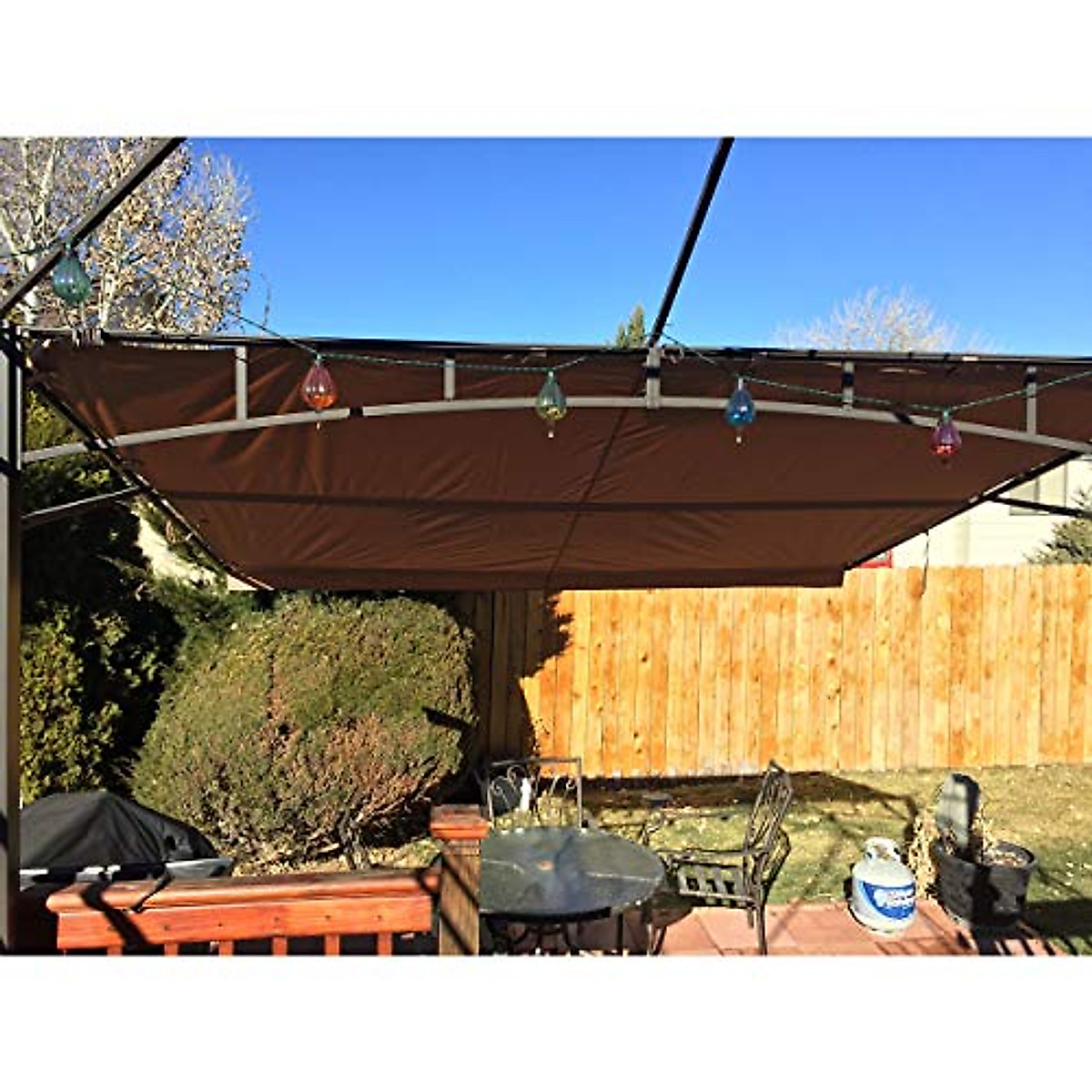 Garden Winds Replacement Canopy Top Cover for Casual Way Awning 10x12 Gazebo - RipLock 350
