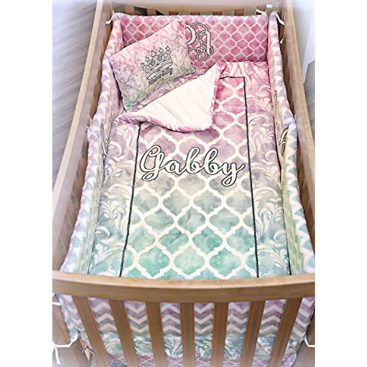 Racing Car Crib Fitted Sheet (Personalized)