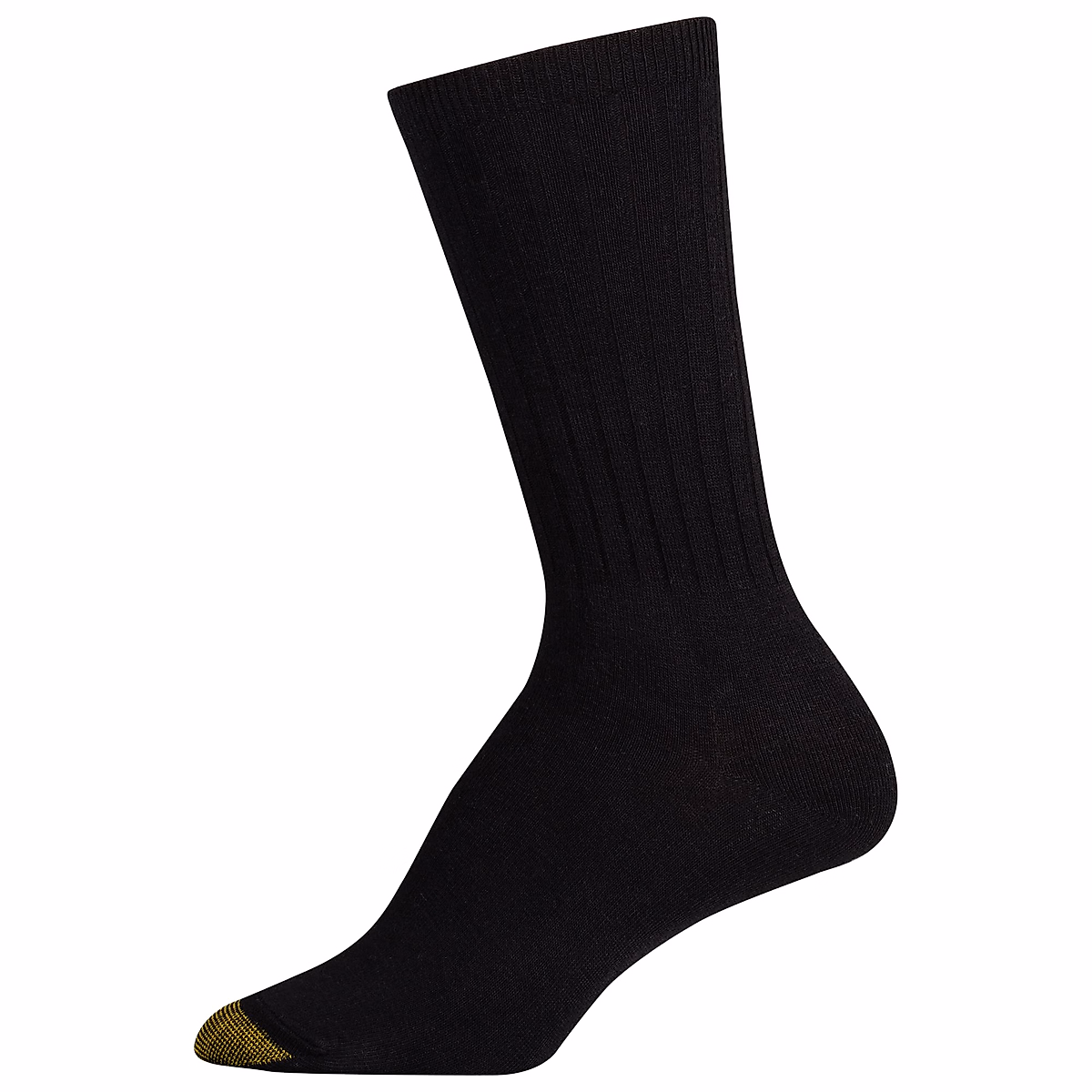 GOLDTOE womens Ribbed Crew Socks, 6 Pairs casual socks, Flannel/Chambray Assorted, Medium US