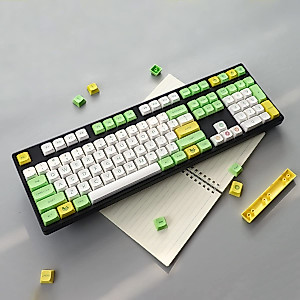 Gliging 124 Keys Keycaps XDA Profile Dye-Sub Personalized Theme Gaming Keycap for Cherry Mx Switch Mechanical Keyboard