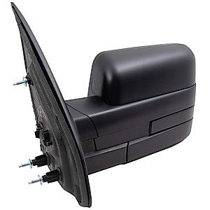 Brock Drivers Left Textured w/Spotter Glass Power Side View Mirror Replacement for BL3Z 17683 BA BL3Z17683BA