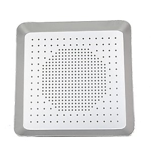 prettDliJUN Square Pizza Pan for 8 Inch-16 Inch Pizza, Non-Stick Aluminium Alloy Pizza Bread Meal Baking Pan Kitchen Baking Tools