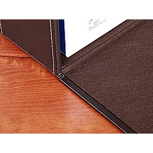 PU Leather Rectangular Tissue Box Cover - Multifunctional Tissue Box Holder with Stationery Remote Control Box, Decorative Tissue Pen Remote Organizer for Home/Office/Restaurant (Brown)