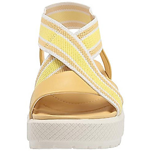 Franco Sarto Womens Niko Sandal Light Yellow 7.5 M