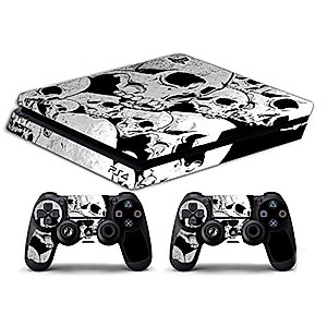 Skin Ps4 SLIM - SKULL DEATH - limited edition DECAL COVER ADESIVA Playstation 4 Slim SONY BUNDLE