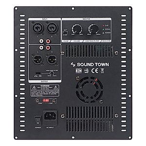 Sound Town Class-D Plate Amplifier for PA DJ Subwoofer Cabinets, 700W RMS, w/LPF (STPAS-800D)