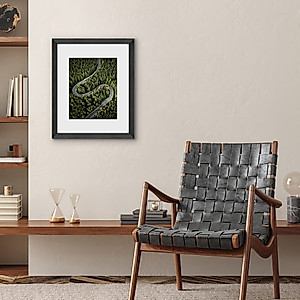 Americanflat 16x20 Picture Frame with Polished Plexiglass - Use as 11x14 Frame with Mat or 16x20 Frame Without Mat - Hudson Collection - Wide Photo Frame for Wall Display - Black