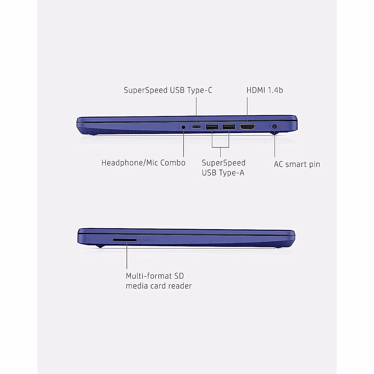 HP Stream Touchscreen Laptop,14 HD(1366x768) Display, Intel Celeron N4020, 2-Core, 2.8 GHz,4GB RAM, 128GB Storage(64GB eMMC+64GB Card), 1-Year Microsoft 365, Win11, Indigo Blue, W/GaLiMu