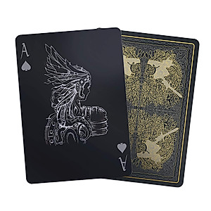 Valkyrie Playing Cards by Gent Supply - Gold, Silver & Black Edition