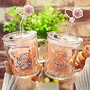 8Pcs Straw Covers Cap,Straw Covers for Reusable Straws,Straw Tip Covers,Drinking Straw Cover,Straw Topper,Straw Caps for Reusable Straws,Silicone Straw Covers Cap,Cloud Straw Cover