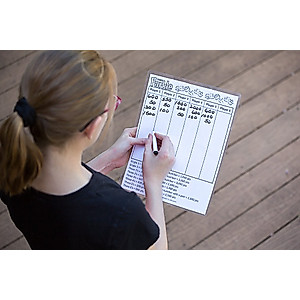 3 Yard Farkle Score Cards. Laminated Score Cards with Rules on The Back, Yarkle, Yard Games, Outdoor Games, Outdoor Events. Reusable Score Cards. Size- 8.5" x 11"