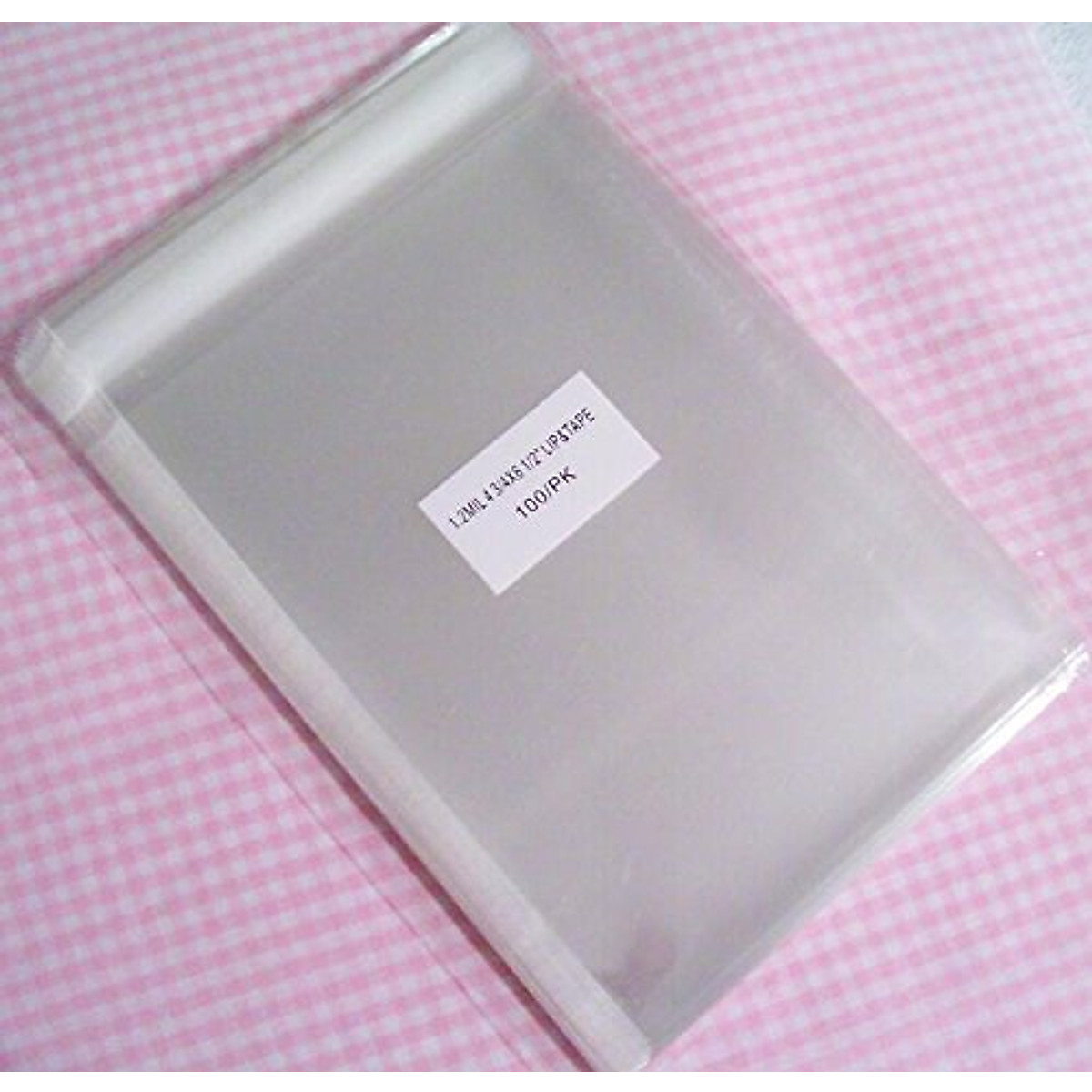 ericotry 100 Pcs 4 3/4in. X 6 1/2in. Clear Resealable Cello/Cellophane Bags Good for Bakery Candy Chocolate Candle Cookie Poly Bags Jelly Packaging Bags