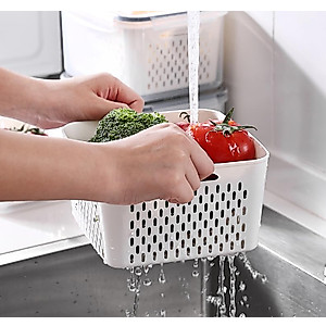 Phantom Chef Nesting Food Storage with Lids | 3 Sizes | Dishwasher & Microwave Safe | Food Grade BPA-FREE Safe | Perfect for Refrigerator Fridge Organizer | Portable & Stackable Design (Aqua)