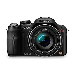Panasonic Lumix DMC-FZ100 14.1 MP Digital Camera with 24x Optical Image Stabilized Zoom and 3.0-Inch LCD - Black