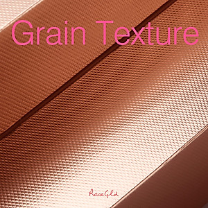 ROSEGLD 12 Gift Boxes with Lids 11x8.5x1.5 Inches, Gift Boxes for Clothes, Apparel Gift Boxes, Clothing Gift Boxes, Rose Gold Gift Wrap Boxes (Glossy Rose Gold with Grain Texture)