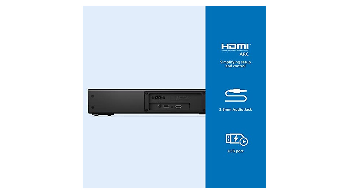 Philips B5706 2.1-Channel Soundbar with Subwoofer