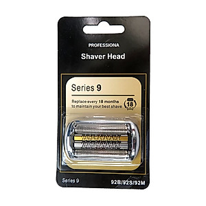 2023 Version Series 9 92S 94M Foil & Cutter Head Cassette Cartridge for Br-aun Razor Shaver 2023 Version Series 9 9030S 9040S 9050CC 9090CC 9095CC 9290CC 9295CC Silver