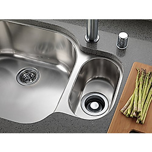 Delta Faucet 72010-AR Flange and Strainer Kitchen Sink, Arctic Stainless