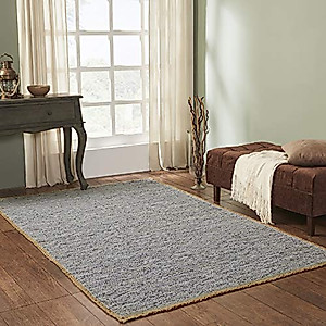 Superior Hand-Woven Kerani Leather, Cotton, and Jute Area Rug, 8' X 10', Smoked Gray