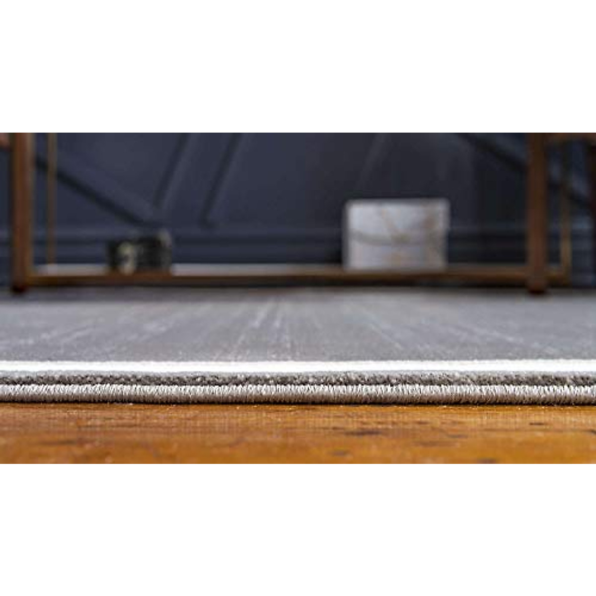 Unique Loom Uptown Collection by Jill Zarin Collection Greek Key Textured Modern Gray Runner Rug (2' 2 x 6' 0)