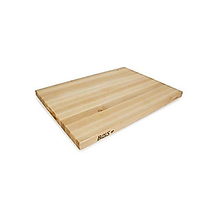 John Boos Block R02 Maple Wood Edge Grain Reversible Cutting Board, 24 Inches x 18 Inches x 1.5 Inches