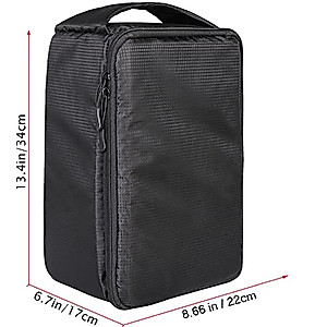 AYVANBER Roomy Camera Protective Bag Insert Waterproof Lens Pouch Shockproof DSLR SLR Carrying Case with Thicken Partition Padded Liner for Sony Canon Nikon Camera Flash Light & Accessories