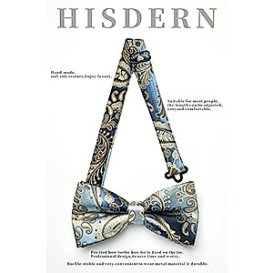 Mens 3 Pack Bow Tie Paisley Plaid Dot Pre-Tie Bow Tie Classic Formal Bow Ties for Men Adjustable Bowtie Tuxedo Wedding