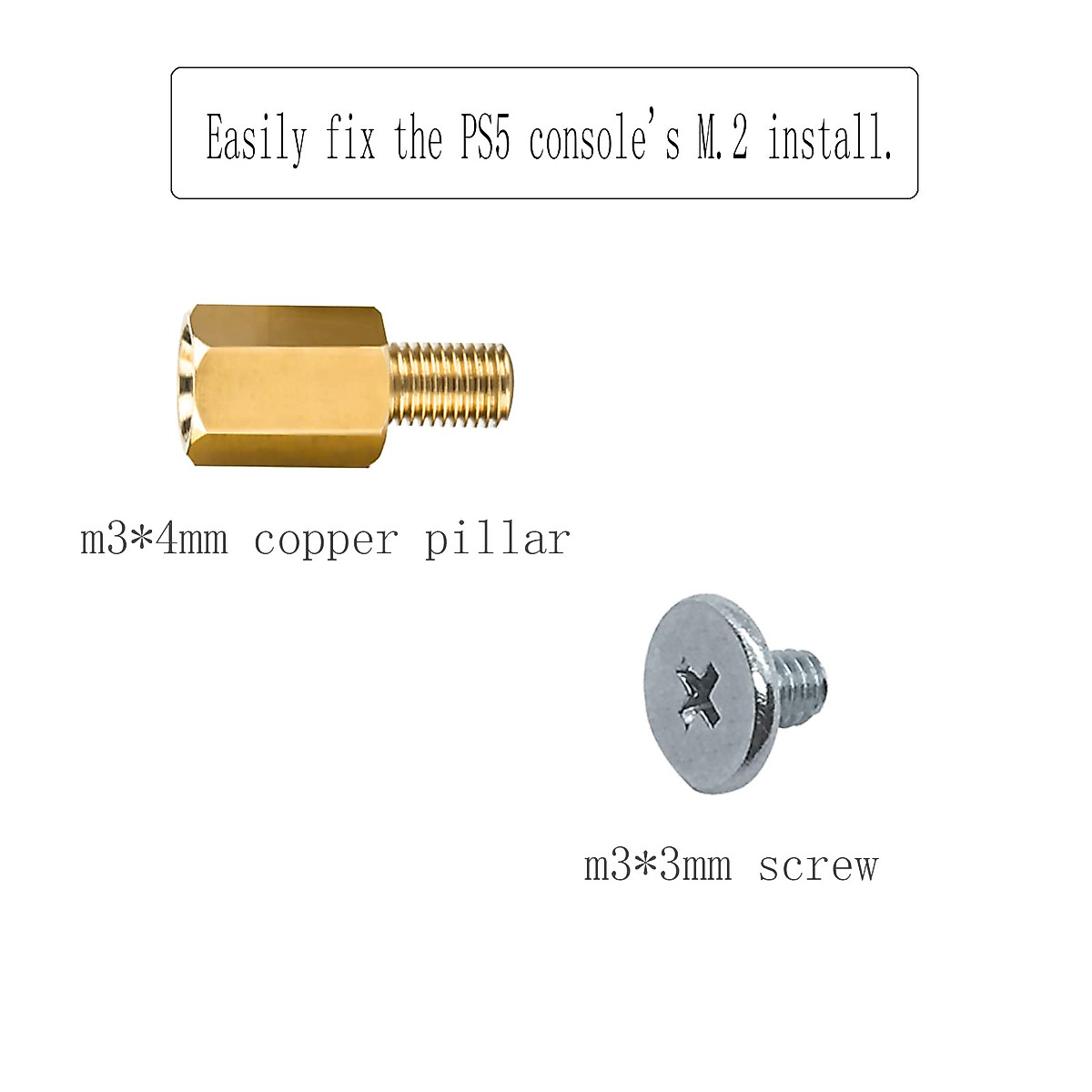 M.2 ssd mounting Screws kit for ps5,PS5 Console m2 mounting Screws