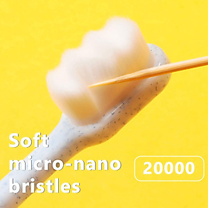10 Pieces Extra Soft Toothbrush Micro-Nano Toothbrush Wavy Head Adult Toothbrush with 20000 Soft Bristle Good Effect for Adult Kid Children Teeth Oral Gum Recession (4 colors)