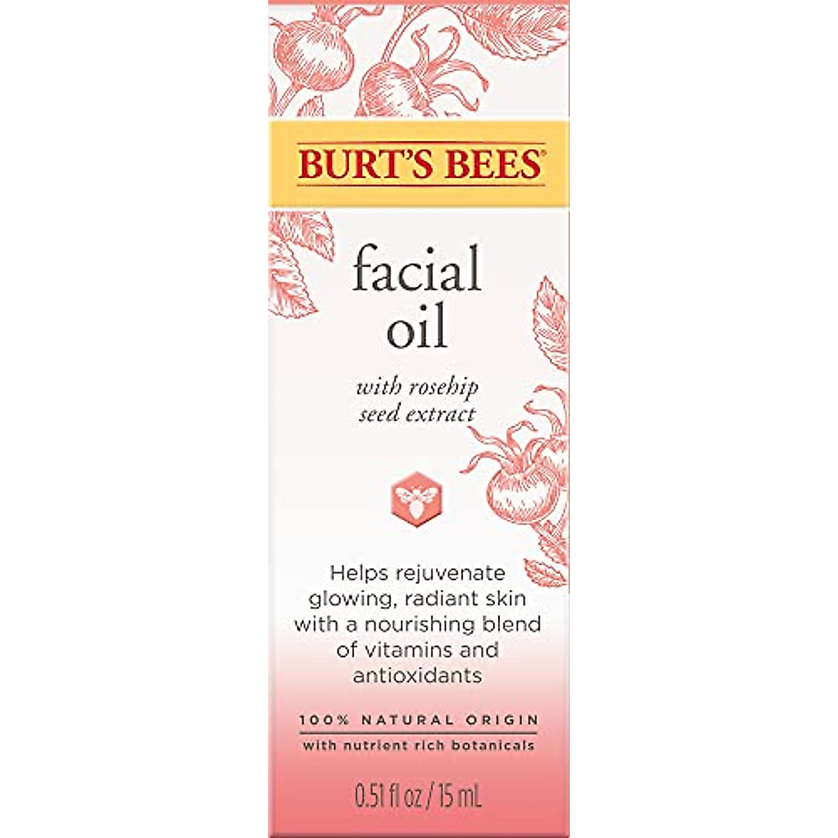Face Oil, Burt's Bees Hydrating & Anti-Aging Facial Care, 0.05 fl oz Ounce (Packaging May Vary)