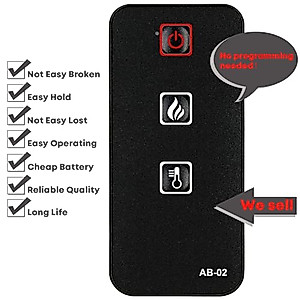 Replacement for SEI Furniture Fireplace Heater Remote Control FA5423