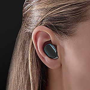 Gaweb Earphones, E7S Game Bluetooth 5.0 Smart-Touch in-Ear Wireless Headphone for Phone - Blue