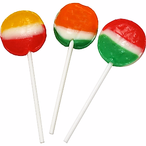 Classic Lollipops - 5 Pounds - Suckers and Lollipops for Kids - Summer Camp Lollipops - Flat Round Candy Pops Individually Wrapped - Assorted Flavors Suckers for Banks, Offices
