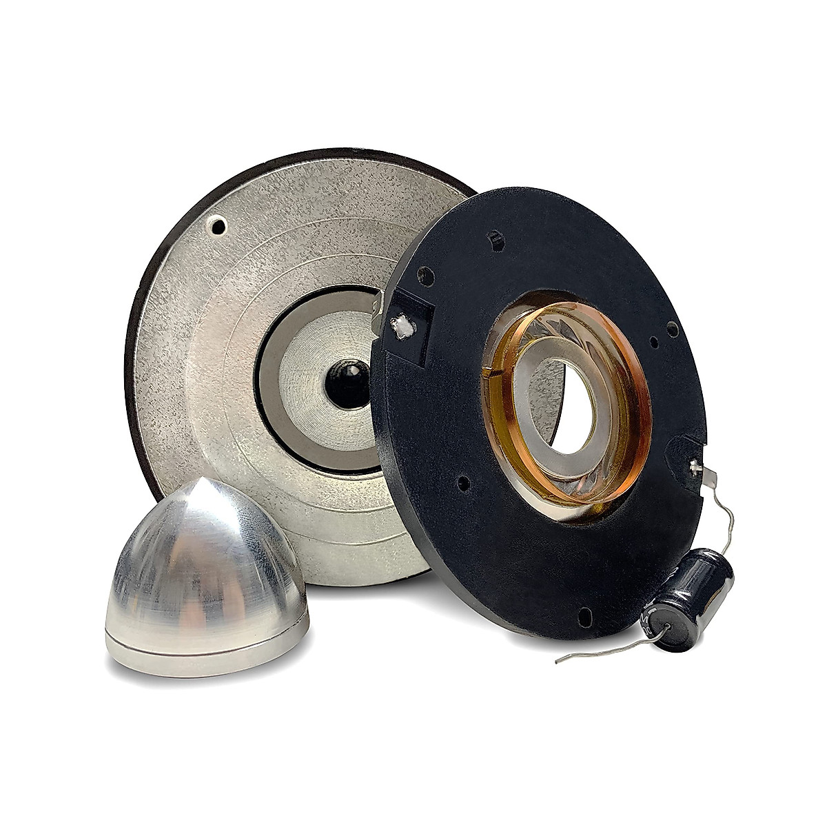 VOYZ 600 Watt Super Tweeter 2KHz - 25KHz - 5” Supper Bullet Tweeter - Heavy Duty Super Strong Ferrite Magnet Tweeter with Titanium Diaphragm 4-8 ohms Includes Crossover Capacitor (VZ-47A)