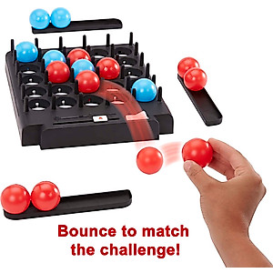 Mattel Games Bounce-Off Pop-Out Party Game for Kids, Adults and Family Night, Bounce Fast or Balls Go Flying for 1-4 Players