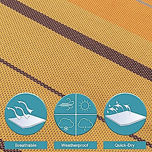 Lazy Daze Hammocks Quick Dry Hammock with Spreader Bar 2 Person Double Hammock with Chains Outdoor Outside Patio Poolside Backyard Beach 450 lbs Capacity Coffee