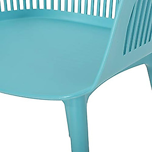 Christopher Knight Home Ladonna Outdoor Dining Chair (Set of 2), Teal