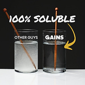 Instantized Creatine Monohydrate Gains in Bulk, Worlds First 100% Soluble Creatine for Strength, Performance, and Muscle Building (30 Servings)