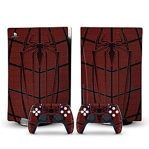 Alexca PS5 Console and Controller Skin Vinyl Sticker Decal Cover for PlayStation 5 Console and Controllers, Disk Edition