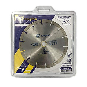 Kingthai 10 Inch Wet Dry Segmented Cutting Concrete Diamond Saw Blade for Masonry with 25.4mm Arbor