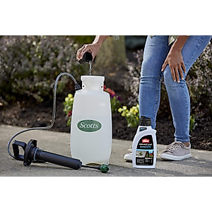 Ortho GroundClear Weed and Grass Killer Super Concentrate - Kills Weeds and Grass, Kills to the Root, Starts Working Immediately, for Patios and Landscaped Areas, 32 fl. oz.