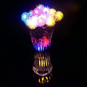 ZukMi Solar Flower String Lights Solar String Lights Outdoor 30 LED Dandelion Solar Patio Lights Waterproof Solar LED Fairy Lights for Garden Yard Christmas Thanksgiving Wedding Party Decoration(RGB)