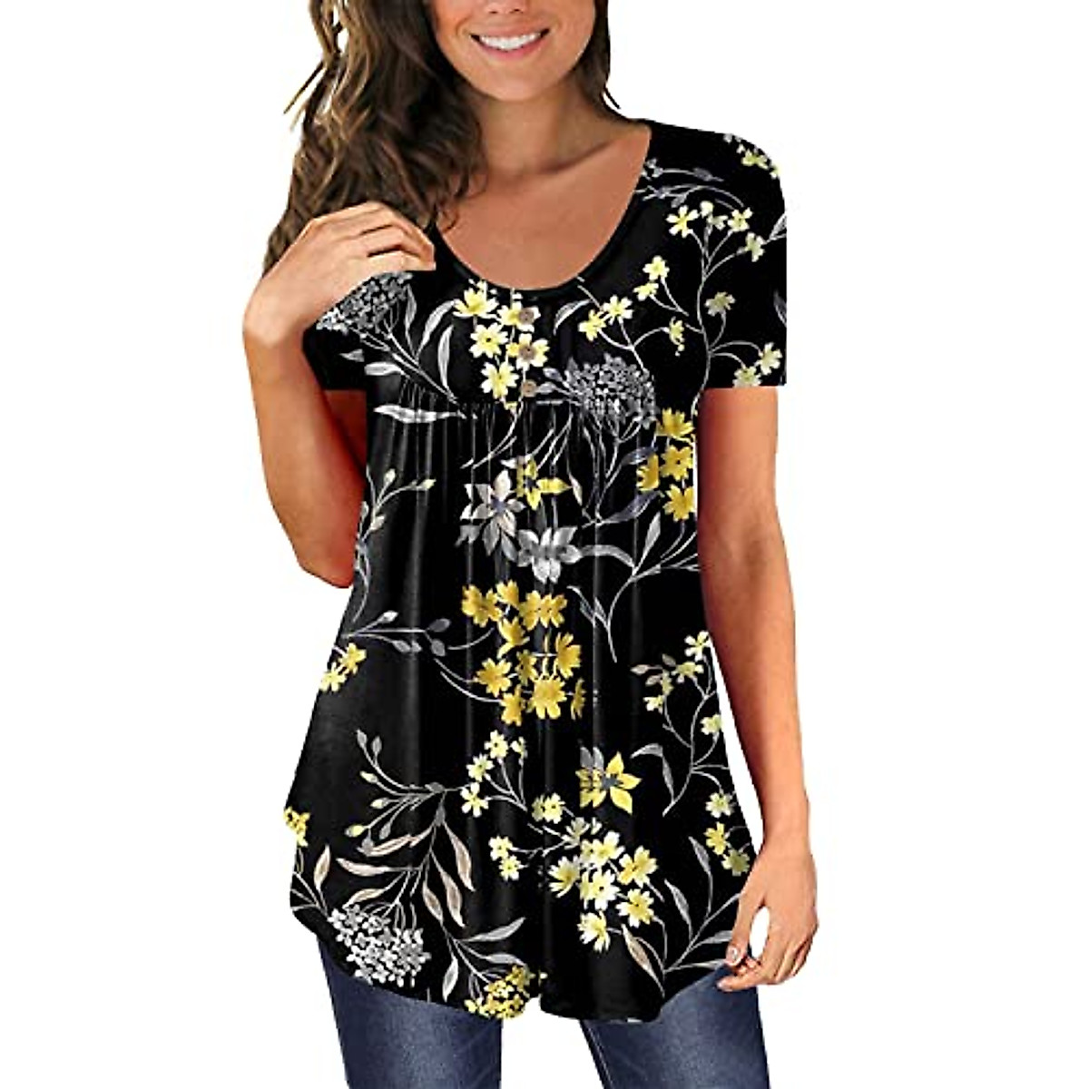 Casual Black Shirts for Women Misses Blouses wpmen's Tops Tops Womens Blouse Size 18 Green v Neck Tank top XL Boho Womens t Shirts