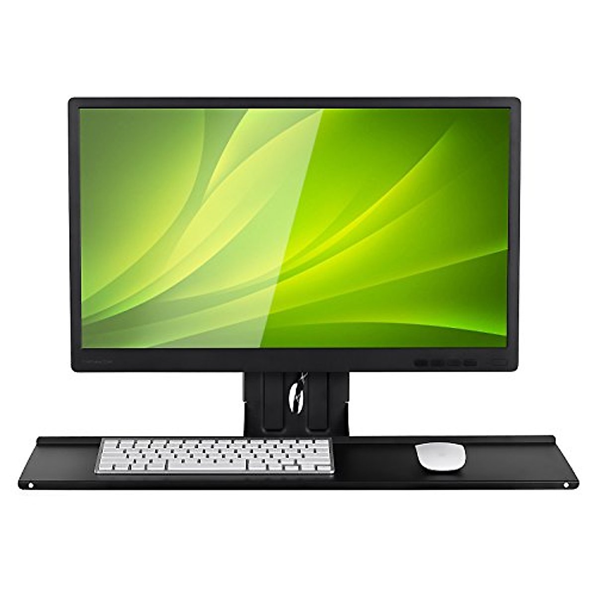 Mount-It! Monitor and Keyboard Wall Mount, Standing Workstation VESA Keyboard Tray Platform, 26 Inch Wide Platform with Surface for Mouse Pad (MI-7917)